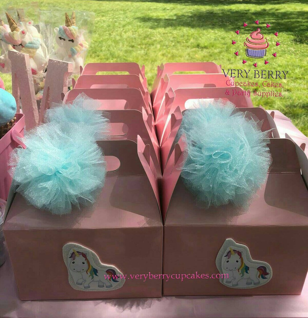12 Unicorn Candy Boxes/unicorn Gable Boxes/unicorn Favor Boxes - Etsy
