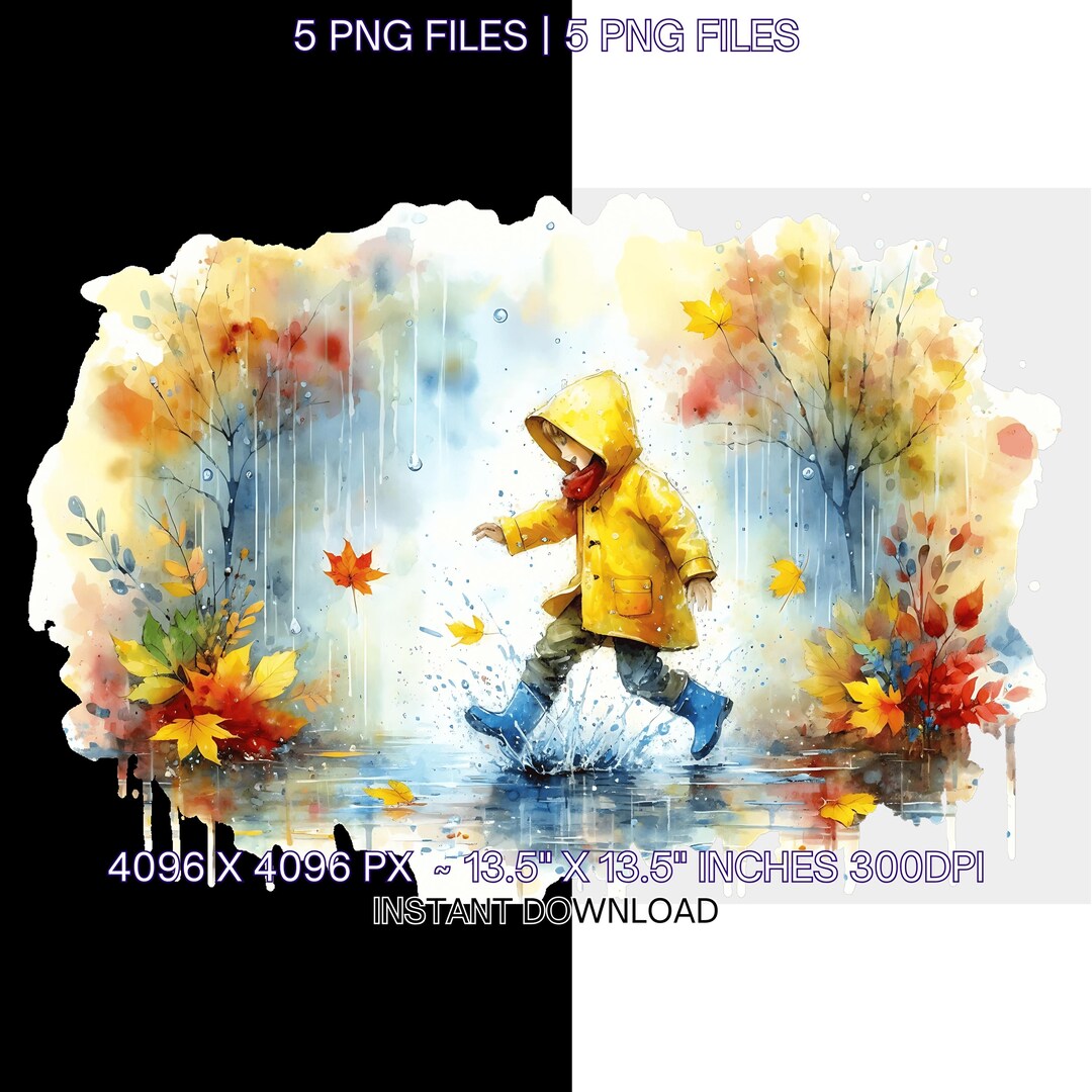 5 Autumn Rain Clipart PNG | Autumn Rain Images | Autumn Clipart PNG ...