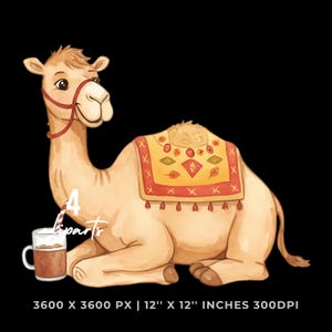 Autumn Camel Clipart Set | Fall Leaves Camel Clip Art Bundle | 4 PNG ...
