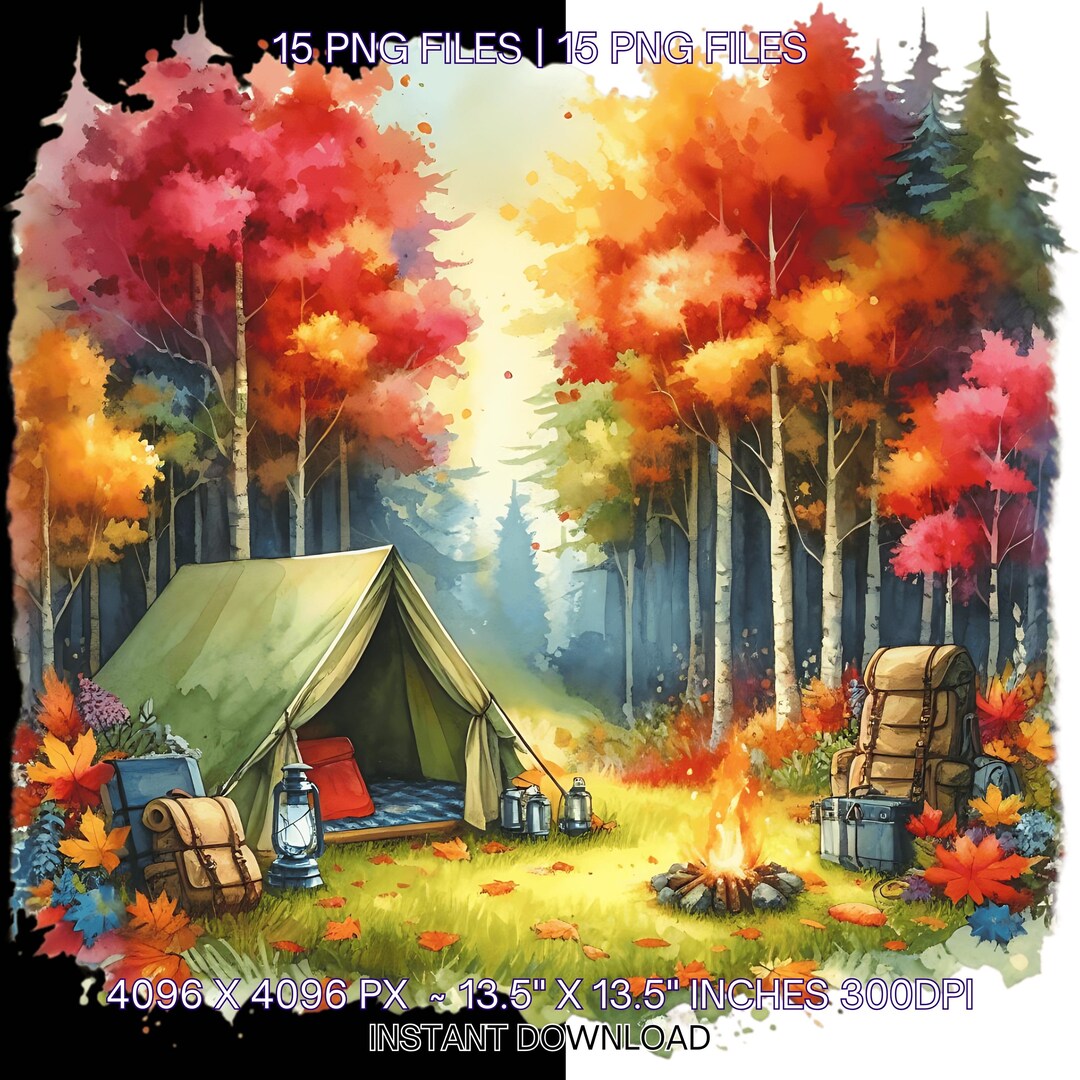 15 Fall Vacation Clipart PNG Bundle | Vacations in the Fall | Fall ...