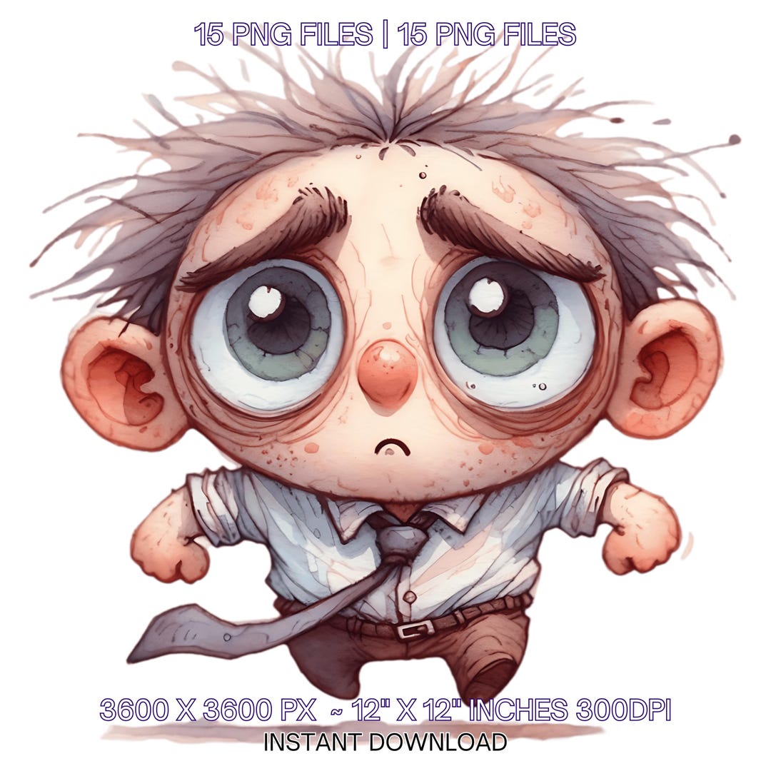 15 Angry Man PNG Frazzled Quirky Depressed Man Clipart Grumpy Man ...