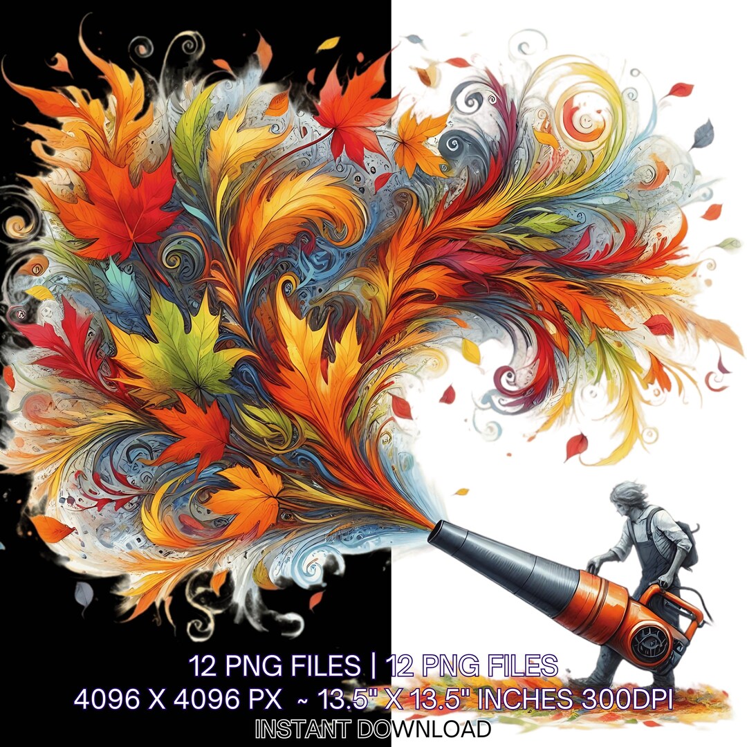 Fall Leaf Clean up Clipart Bundle | Commercial Use (digital Download ...