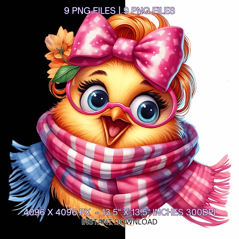 9 Chicken PNG | Chicken Clipart | Cute Crazy Chicken Sublimation ...