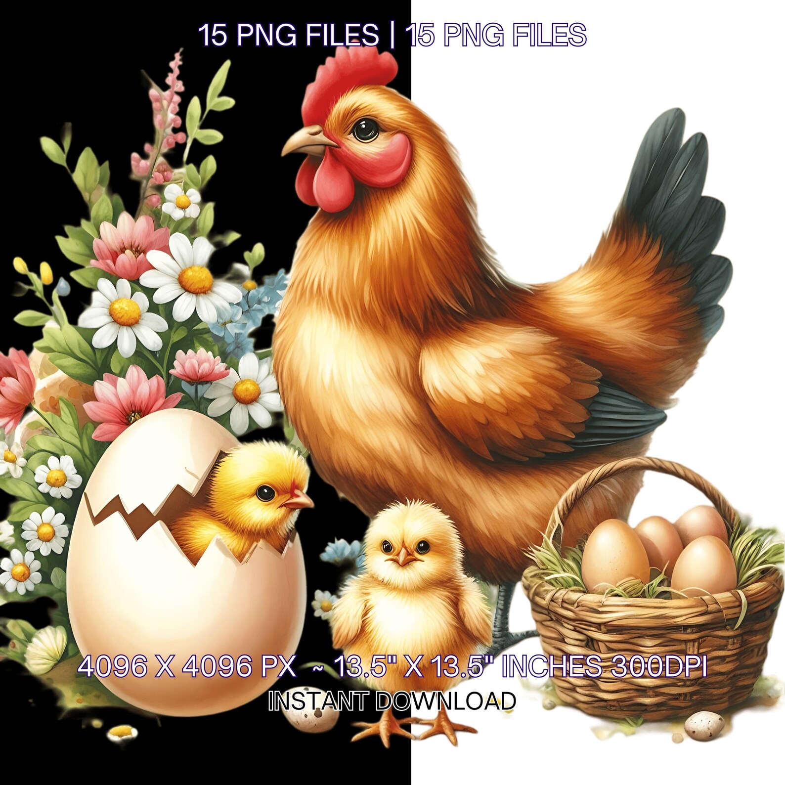 15 Chicken With Egg Clipart Hen With Egg Clipart Hen and Eggs Clipart ...
