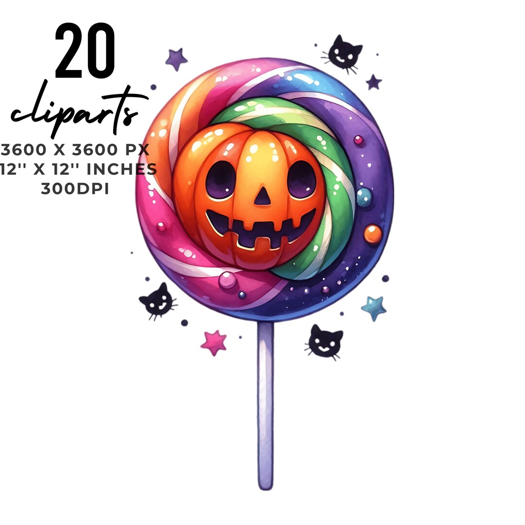 20 Halloween Lollipop PNG Clipart | Scary Halloween Candy Clipart ...