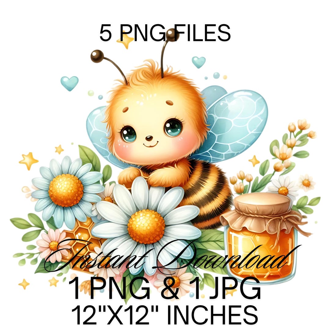 Honeybee Clipart | Cute Bee PNG | Honey Bee Animals Bee PNG | Adorable ...