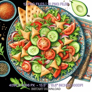 12 Arab Food Clipart Prints Clipart PNG Exotic Food Arab Food ...