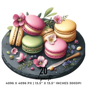 20 Macaron Clipart Bundle | Macaroon Cookies High-quality PNG ...