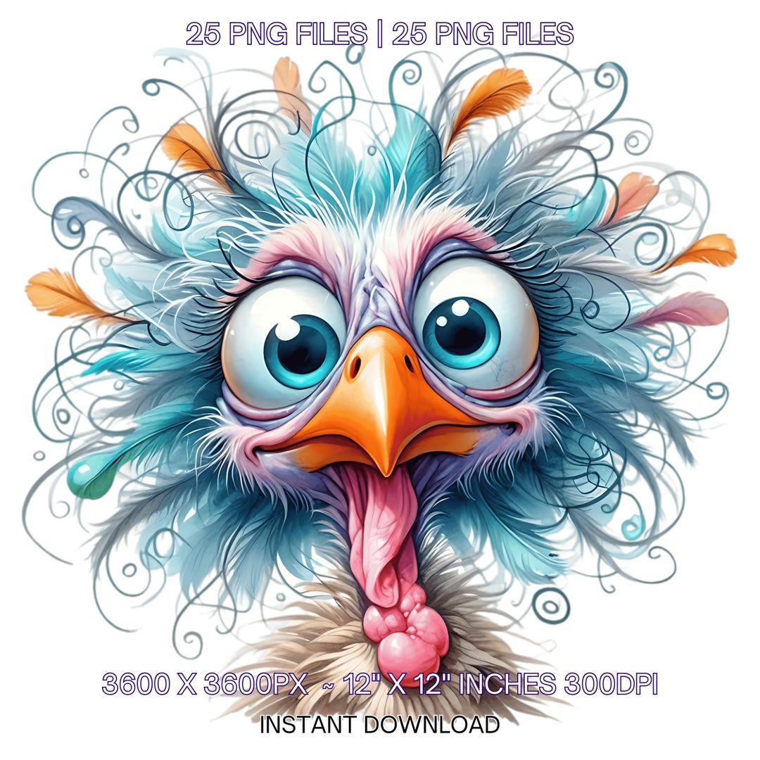 25 Quirky Turkey Clipart PNG | Crazy Turkey Clipart PNG | Scrapbooking ...