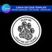 Pet QR Code Paw Dog Tags Canva Template / 2 Option Dog ID Tag / Custom ...