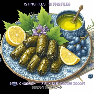 12 Arab Food Clipart Prints Clipart PNG Exotic Food Arab Food ...
