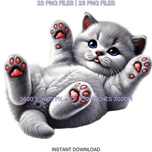 23 British Shorthair Kitten PNG Clipart, Watercolor Pet Card Making ...