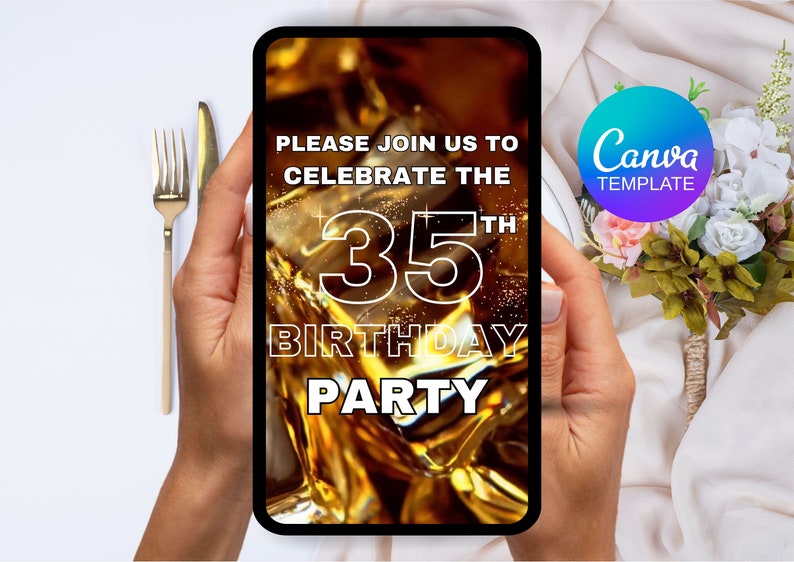 Whiskey Themed Template Birthday Invitation For Man Party Animated