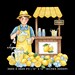 Watercolor Lemonade Stand Clipart: Lemonade Worker PNG & JPG ( ) - Etsy