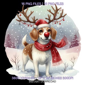 16 Merry Christmas Dog Clipart | Dog With Christmas Hat Clipart PNG ...