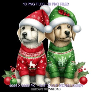 10 Two Dogs Clipart 2 Dogs Clipart Merry Christmas Two Dogs PNG 2 Dogs ...
