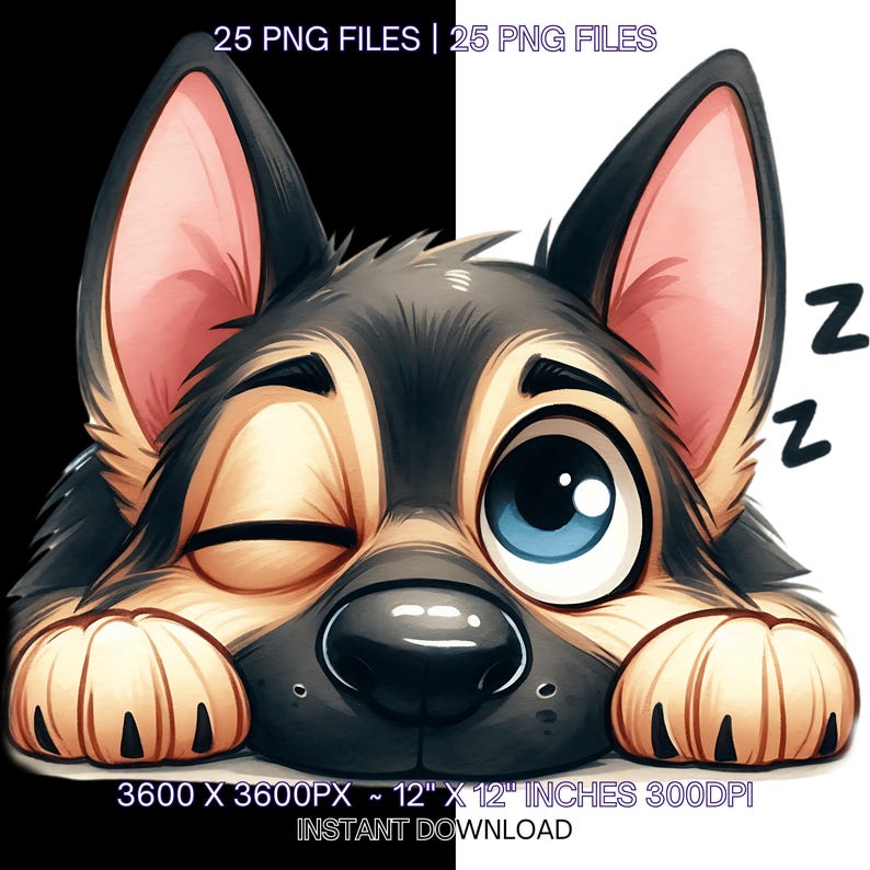 25 Cute Funny German Shepherd Dog Clipart | German Shepherd Puppy Clip ...
