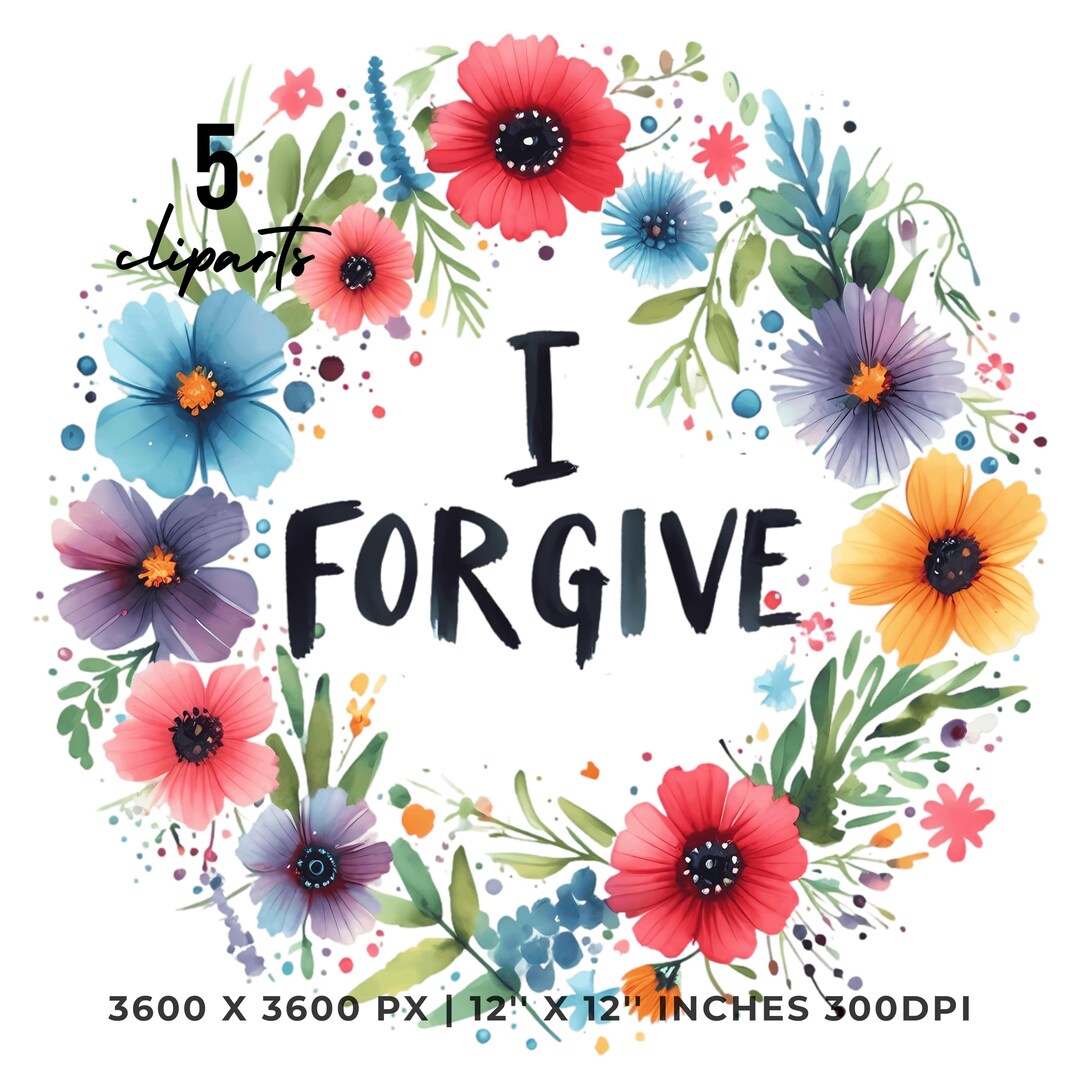 I Forgive PNG Clipart | Watercolor I Forgive | Watercolor I Forgive ...