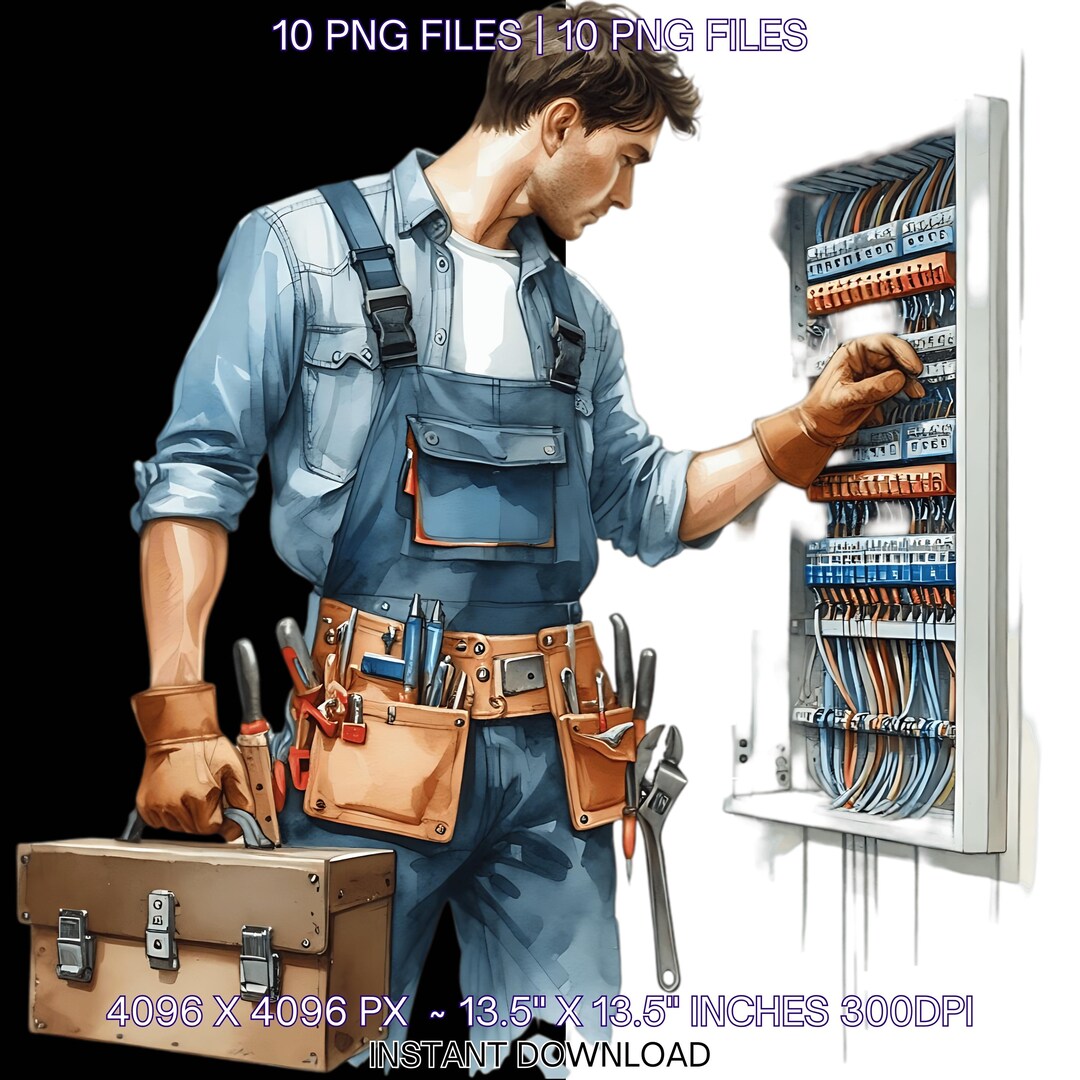 10 Electrician PNG | Electrical Engineer Profession | Aesthetic ...