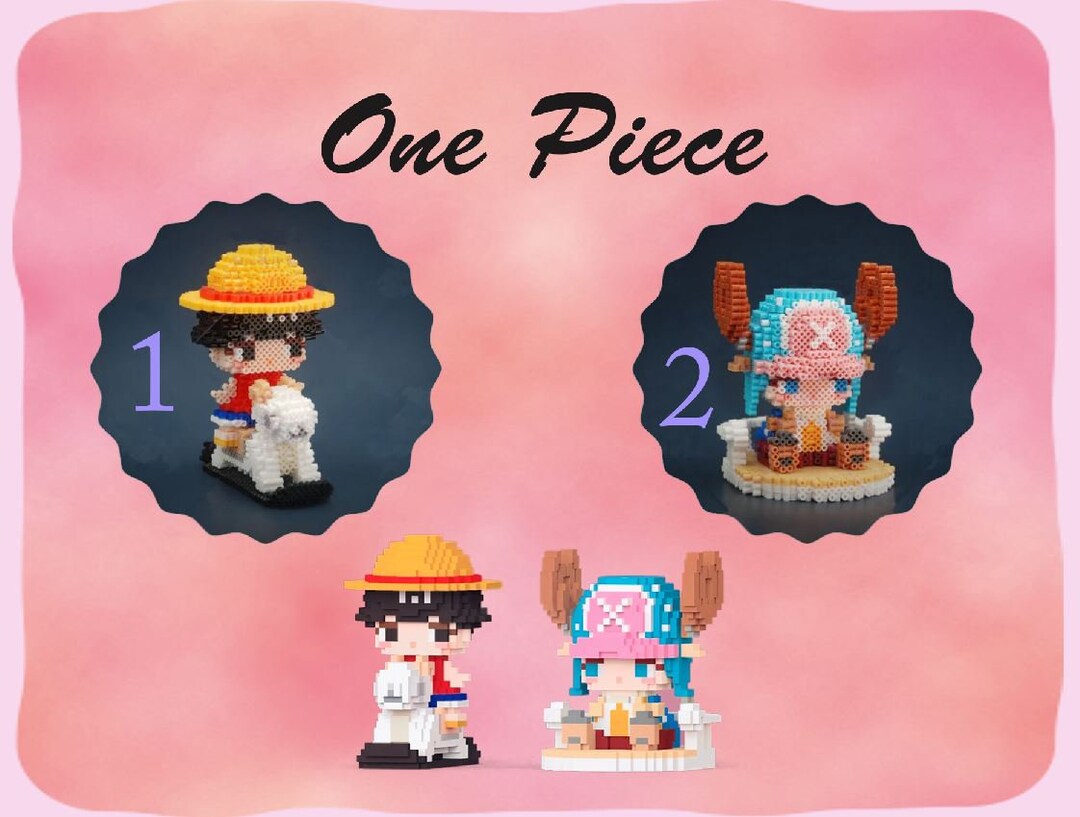 3D Perler Luffy and Chopper digital Tutorial not Physical - Etsy