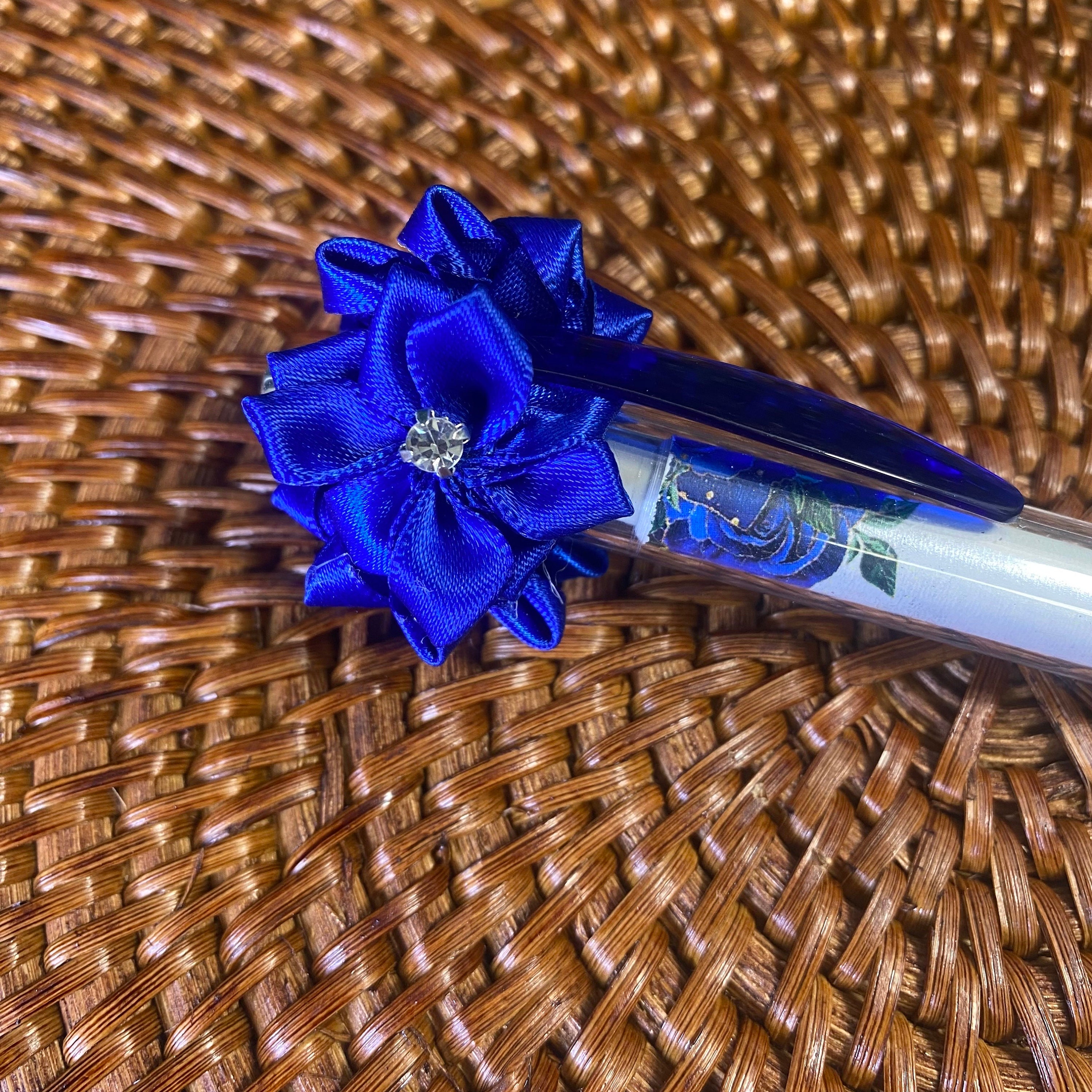 Royal Blue Pen Quinceanera Invitation, Pen Invitation, Pen Quinceanera ...