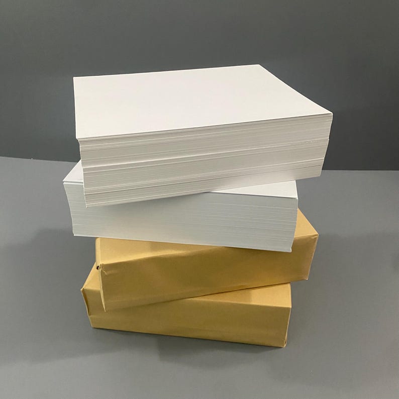 Ice White Pearlescent Cardstock: A4 Metallic Shimmer Paper (250gsm ...