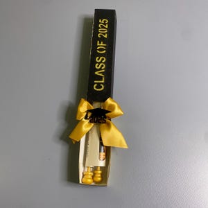 Scroll Graduation Invitation, Wood Gold Rods, Black and Gold Graduation ...