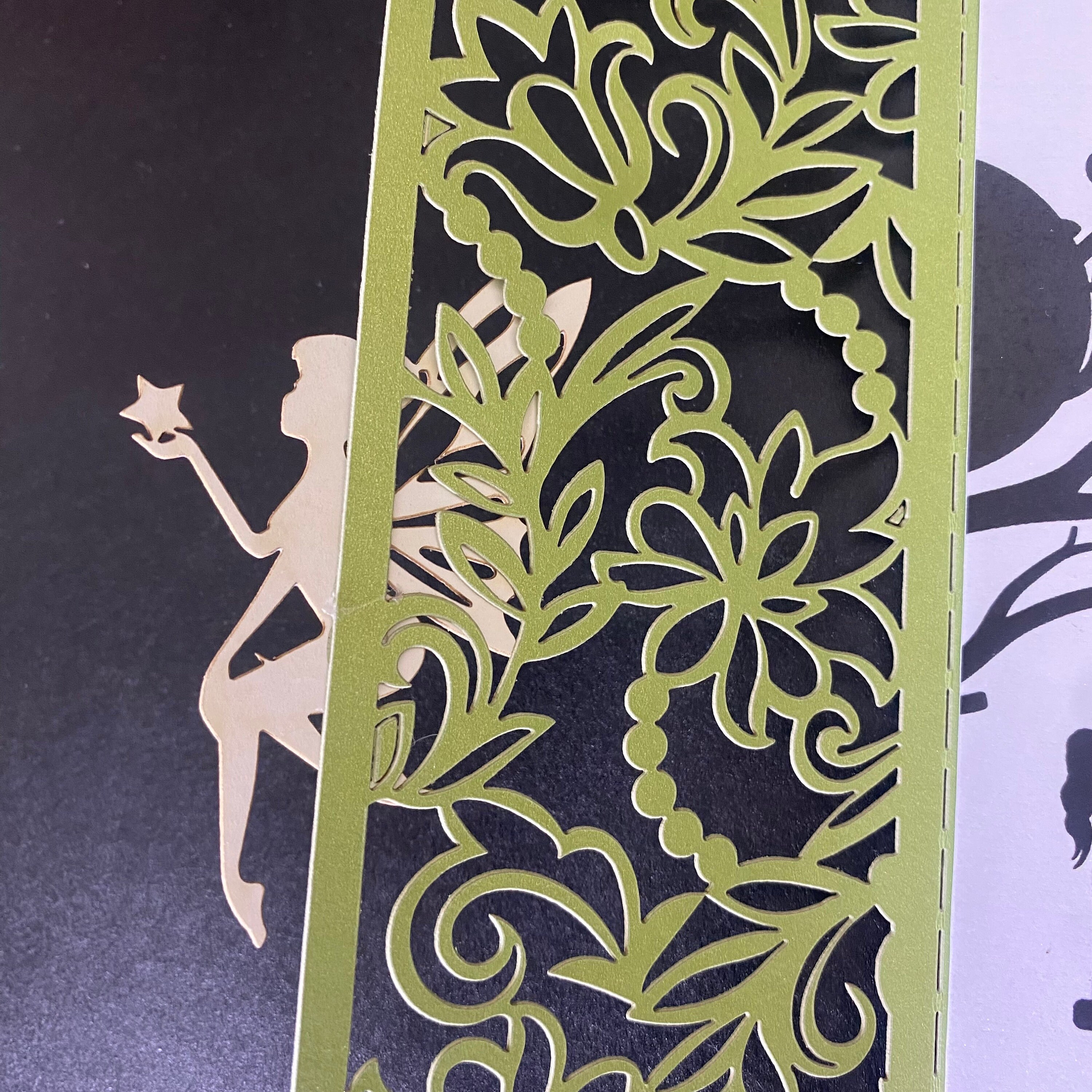 Green Sage Fairy Quinceanera Invitation Saser Laser Cut Invitation ...