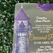 Frosted Acrylic Mirror Quinceanera Invitation Tangled Invitation ...