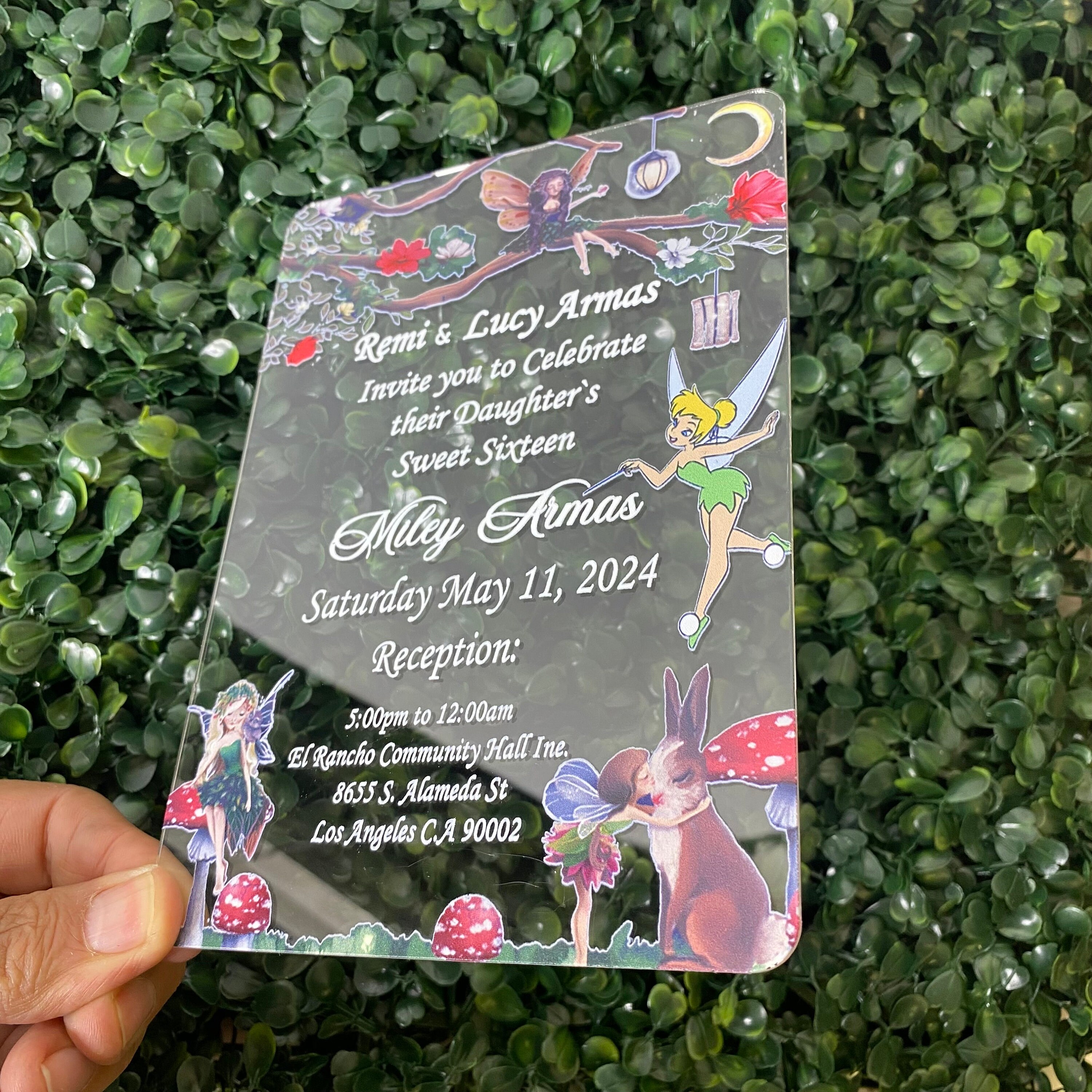 Clear Acrylic Quinceanera Invitation Enchanted Invitation, Enchanted ...