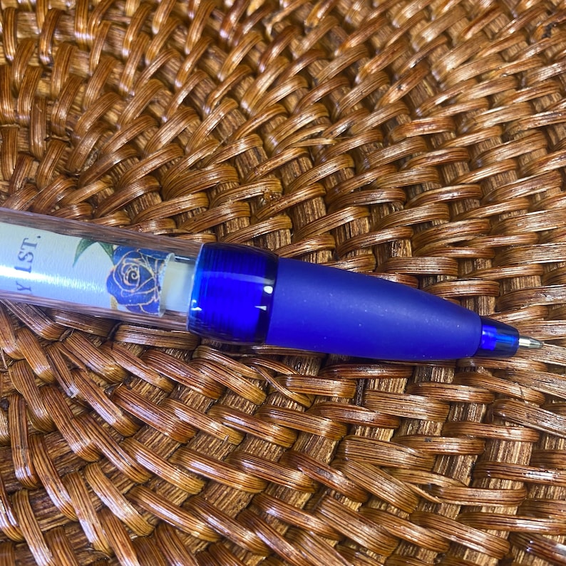 Royal Blue Pen Quinceanera Invitation, Pen Invitation, Pen Quinceanera ...