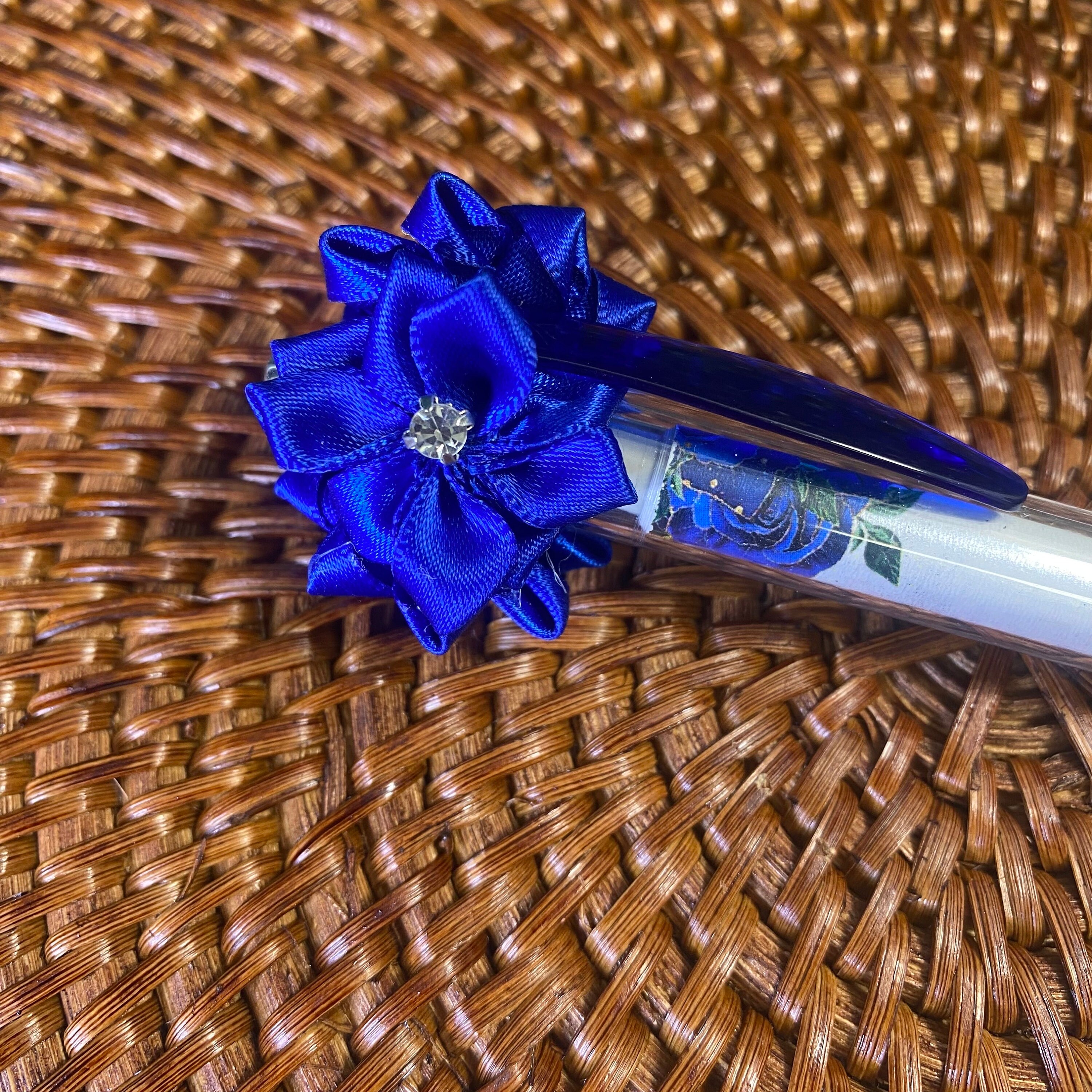 Royal Blue Pen Quinceanera Invitation, Pen Invitation, Pen Quinceanera ...