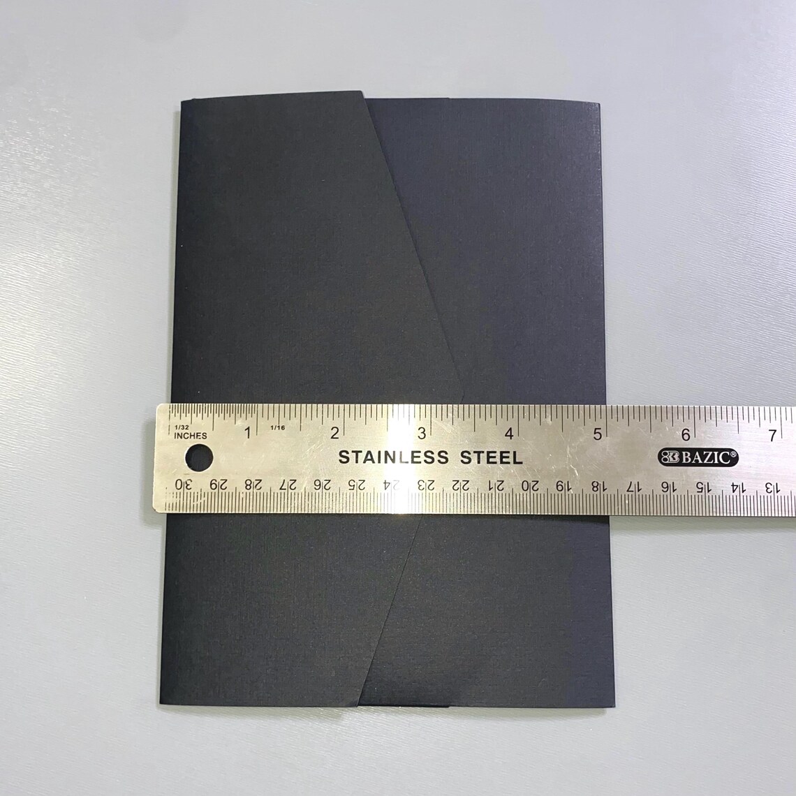 Black Matte Tri-fold Invitation Pocketfold, A7 5x7 Inches - Etsy