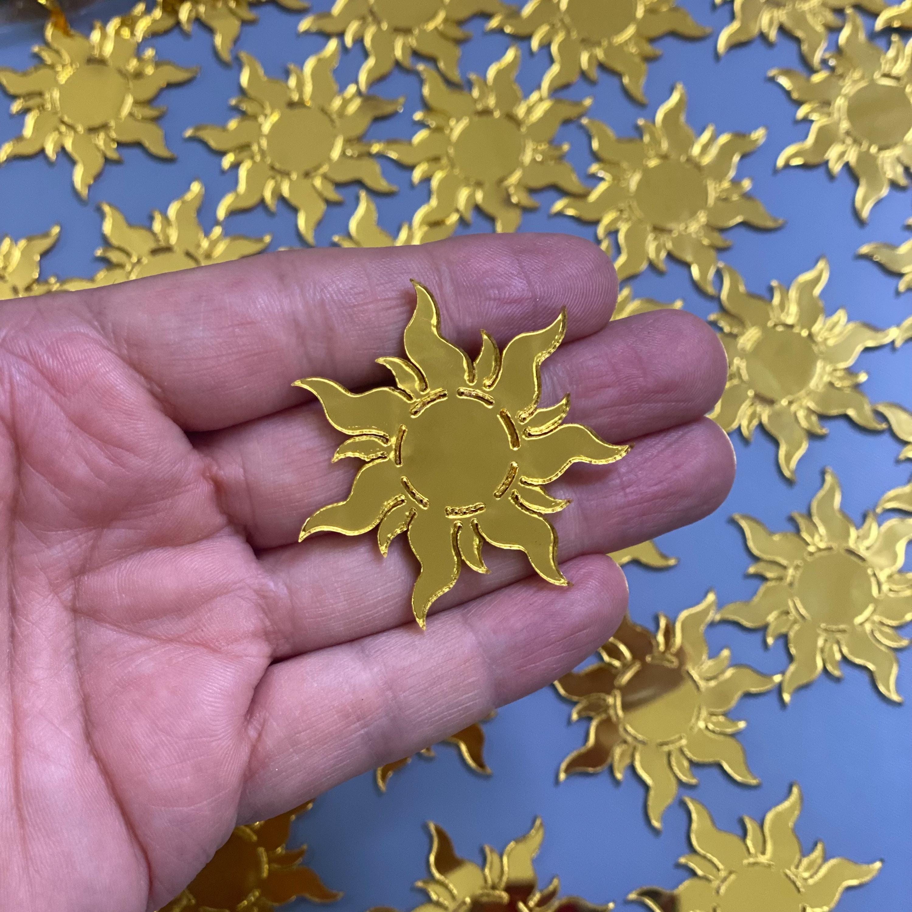 Gold Acrylic Sun Die Cuts: Tangled Party Decor - Etsy