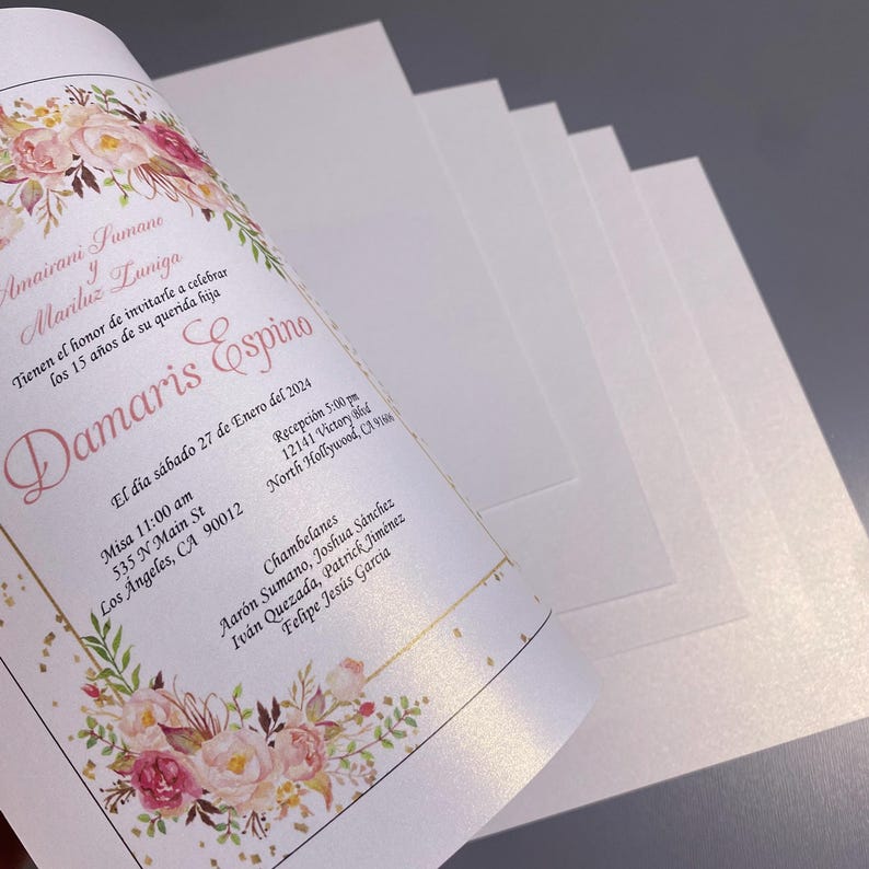 Ice White Pearlescent Cardstock: A4 Metallic Shimmer Paper (250gsm ...