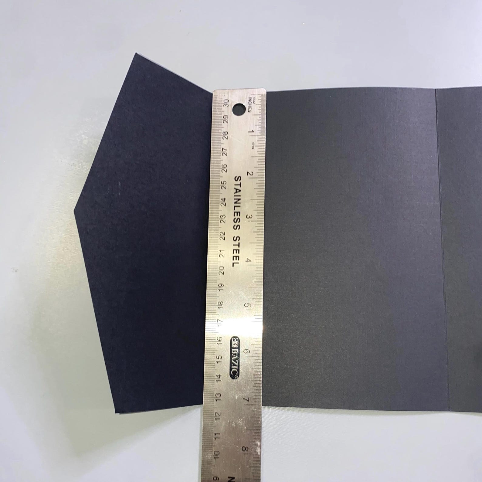 Black Matte Tri-fold Invitation Pocketfold, A7 5x7 Inches - Etsy