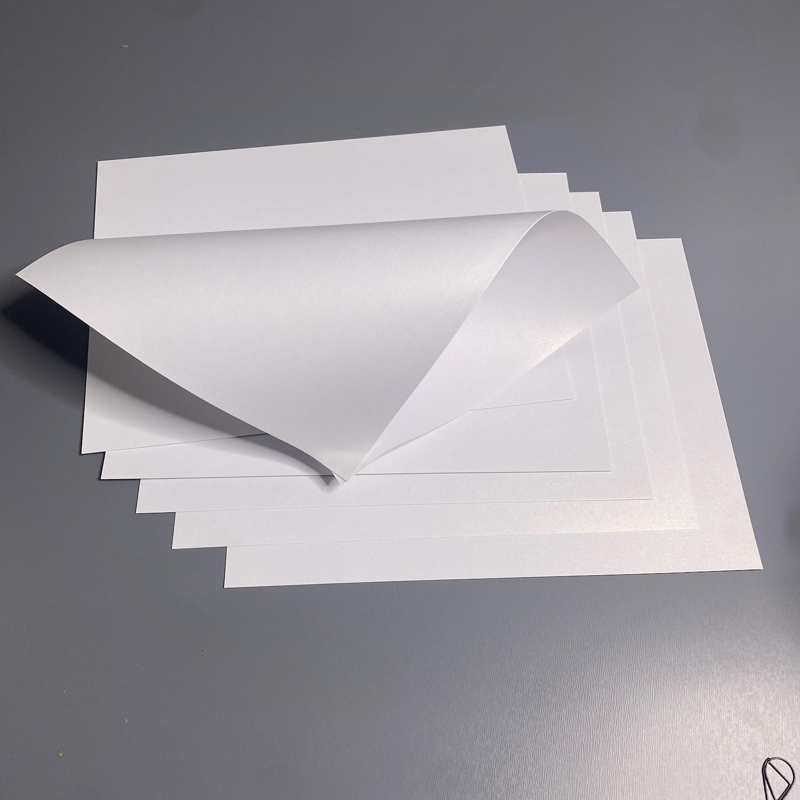 Ice White Pearlescent Cardstock: A4 Metallic Shimmer Paper (250gsm ...