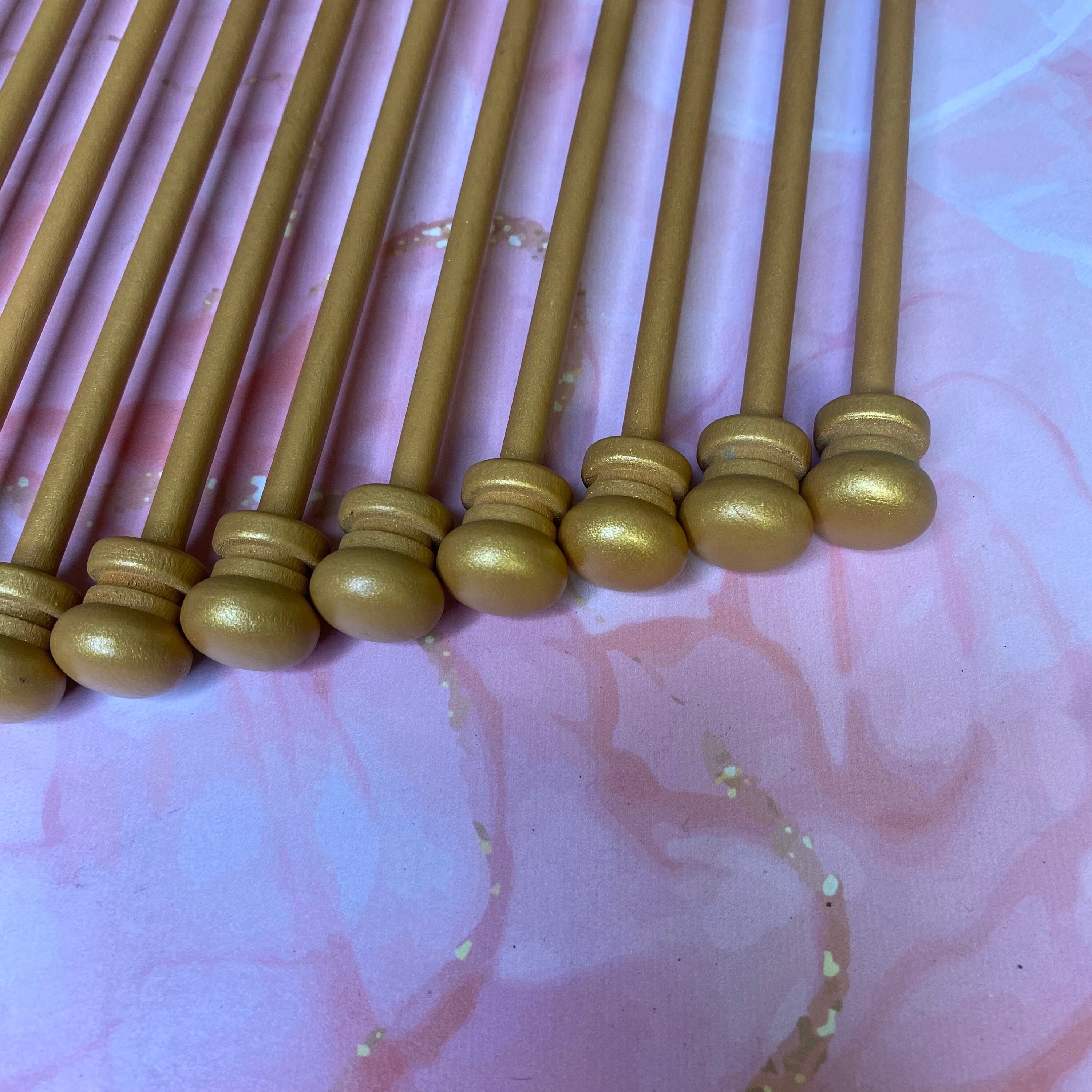 Scrolling Wood Silver Rods, Gold Scroll DIY Quinceanera Invitation Rods ...