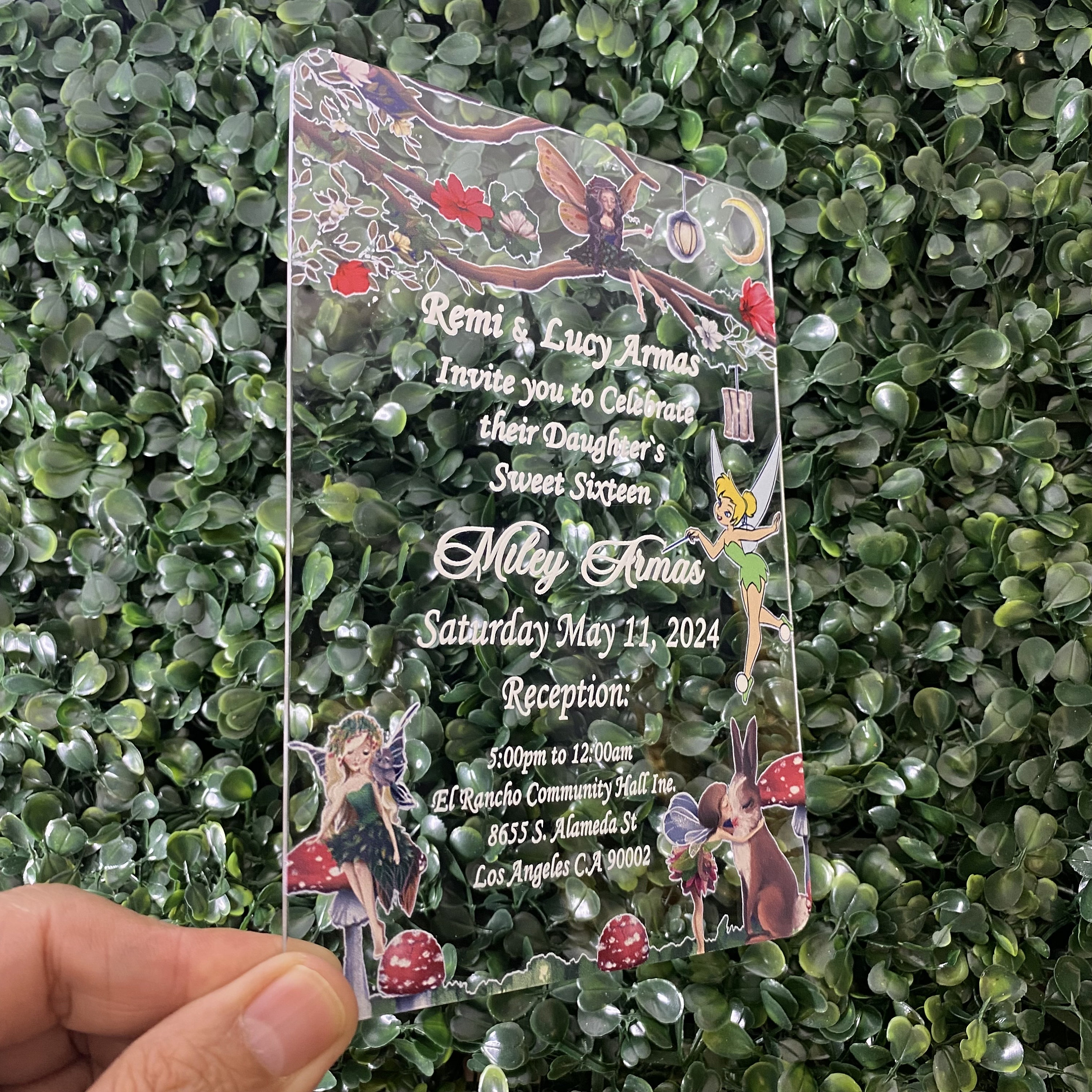 Clear Acrylic Quinceanera Invitation Enchanted Invitation, Enchanted ...