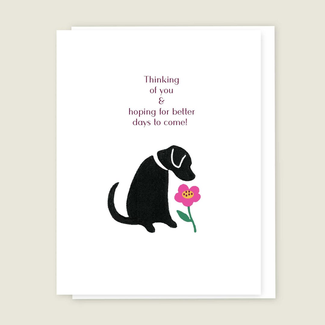 Labrador Thinking of You Card - Etsy