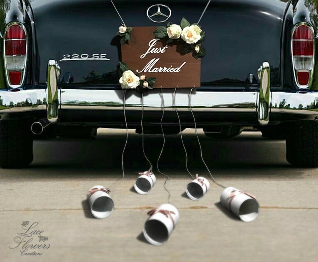 Customizable Wedding Car Sign, Just Married Car Sign, Just Married ...