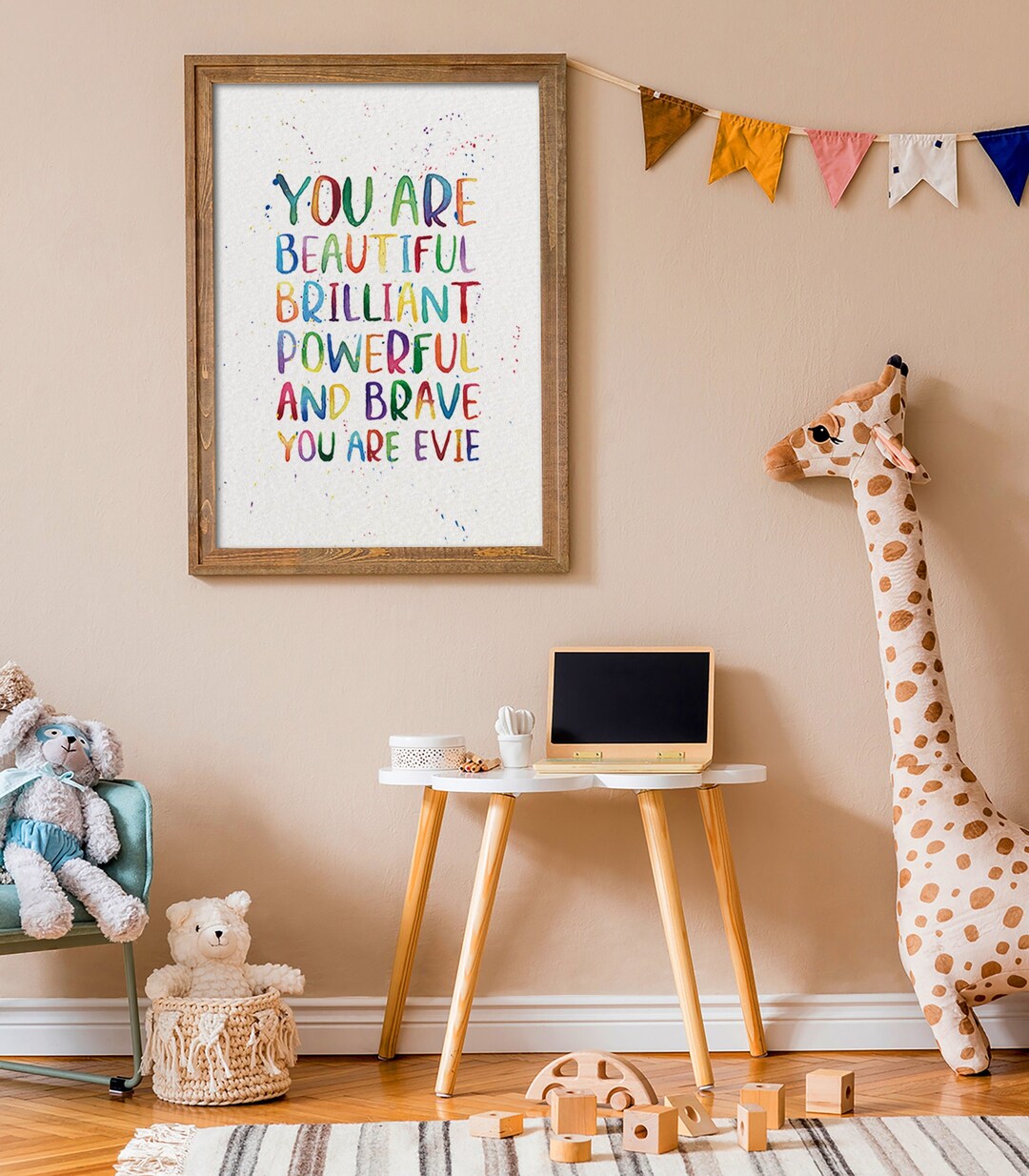 Personalised Positive Affirmation Print | Children's Poster | Kids Wall ...