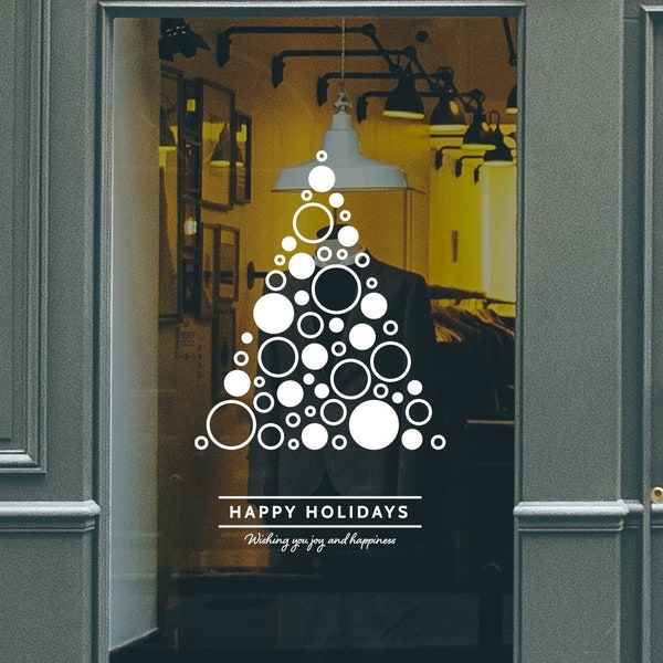 Holiday Window Decals - Etsy