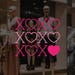 XOXO Valentine's Day Window Decal Removable Vinyl | Etsy