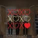 XOXO Valentine's Day Window Decal Removable Vinyl | Etsy