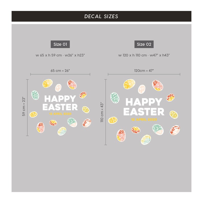 Happy Easter Shop Window Decoration Removable Retail Sign | Etsy