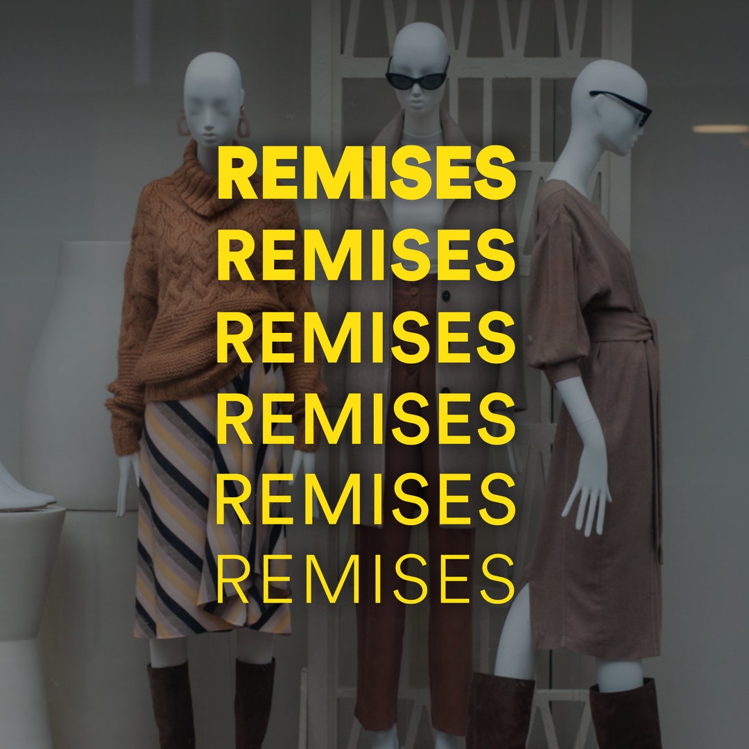 Remises - French Window Sale Decal - Sale Window Sign - Removable Vinyl ...