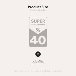 Super Descuentos - Customisable Spanish Sale Window Sign - Removable ...