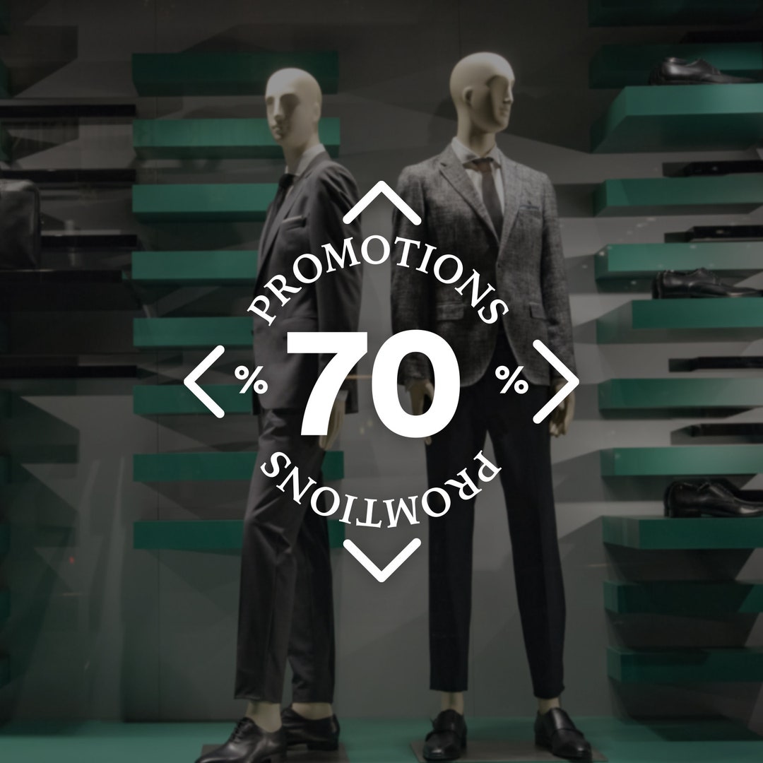 Promotions - Customisable French Sale Window Sign - Removable Vinyl ...