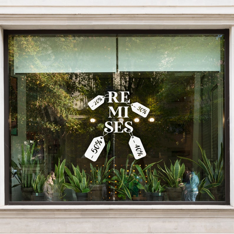 Remises French Window Sale Decal Sale Window Sign - Etsy